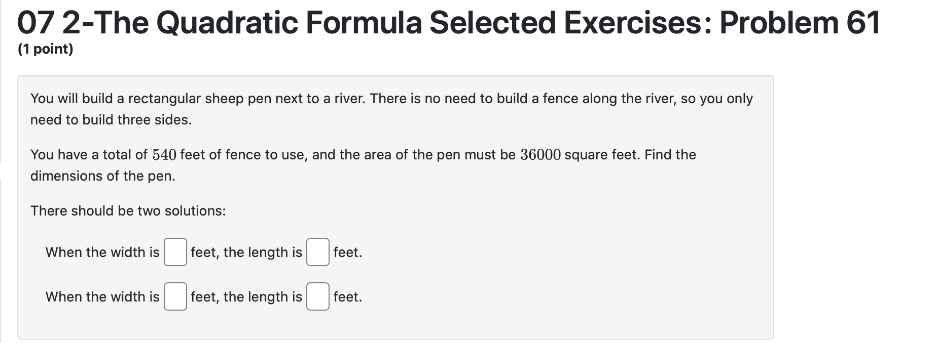 Solved 07 2-The Quadratic Formula Selected Exercises: | Chegg.com