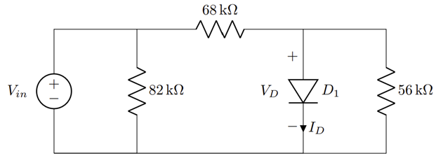 Solved Perform a DC sweep simulation (with Vin over the | Chegg.com