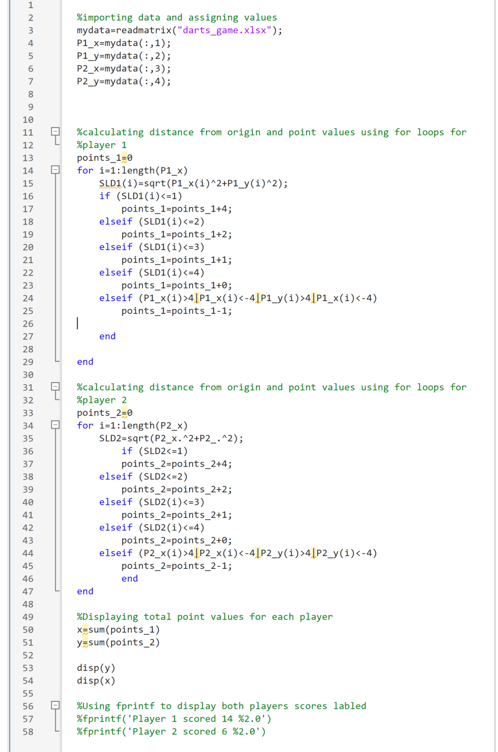 Solved help I need to make this Matlab code and I'm stuck | Chegg.com