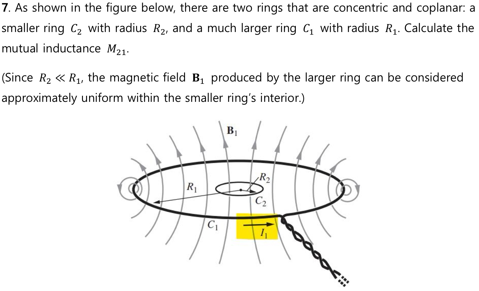 Solved As ﻿shown in ﻿the figure below, there are two rings | Chegg.com