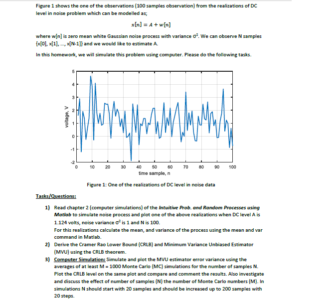 Figure 1 shows the one of the observations (100 | Chegg.com