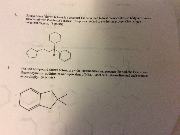 Solved Procyclidine (shown below) is a drug that has been | Chegg.com