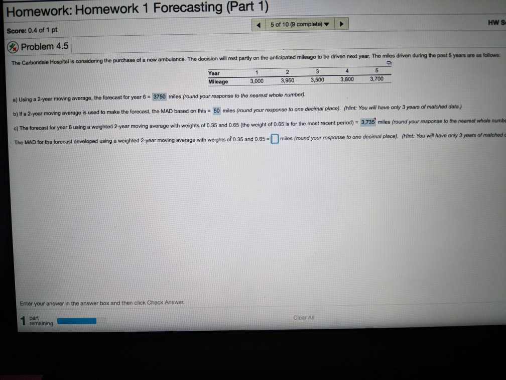 Solved Homework Homework 1 Forecasting Part 1 Score 0 4
