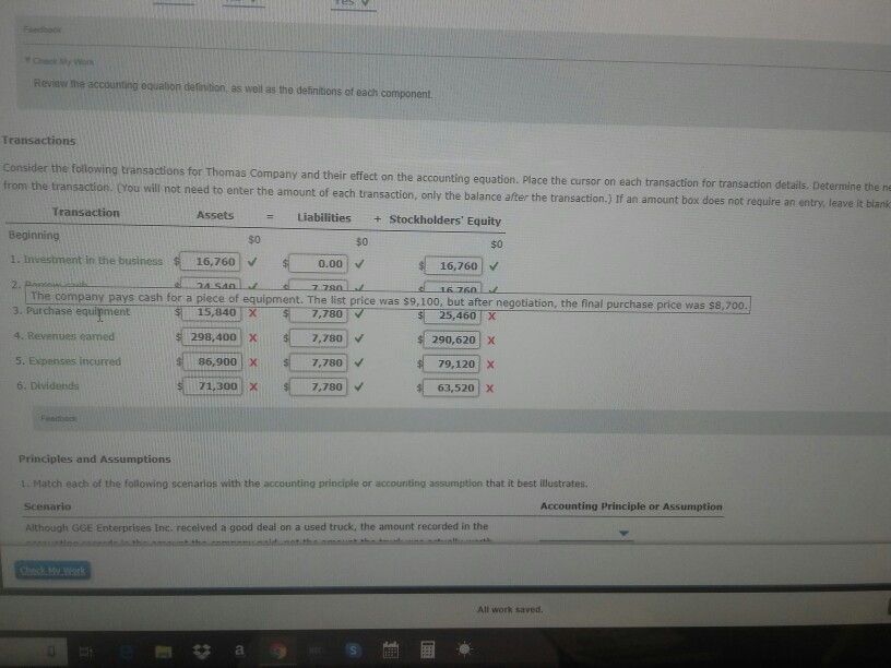 Solved Review the accounting equation definition, as well as | Chegg.com