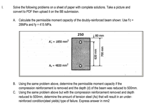 Solved Solve the following problems on a sheet of paper with | Chegg.com