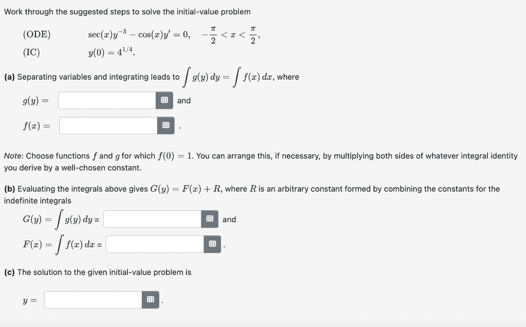 Solved Work through the suggested steps to solve the | Chegg.com