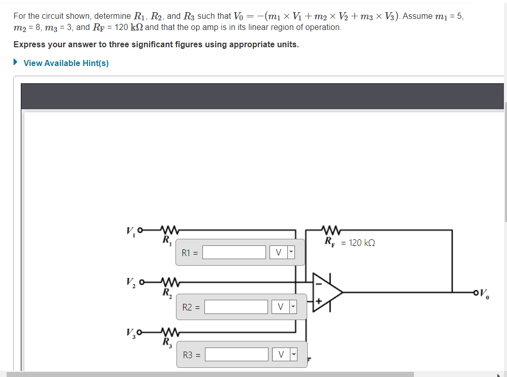 Solved Learning Goal: To analyze op amps that sum different | Chegg.com