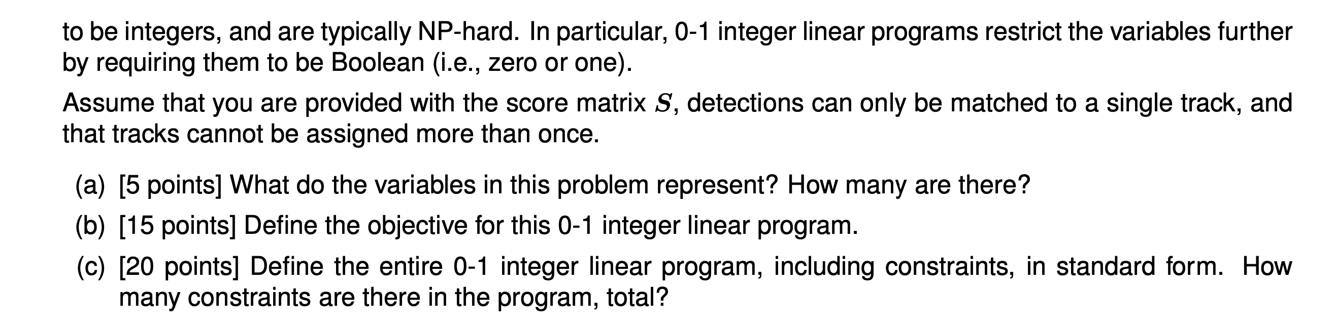 Solved Integer Programming Multi Object Tracking Within 1881
