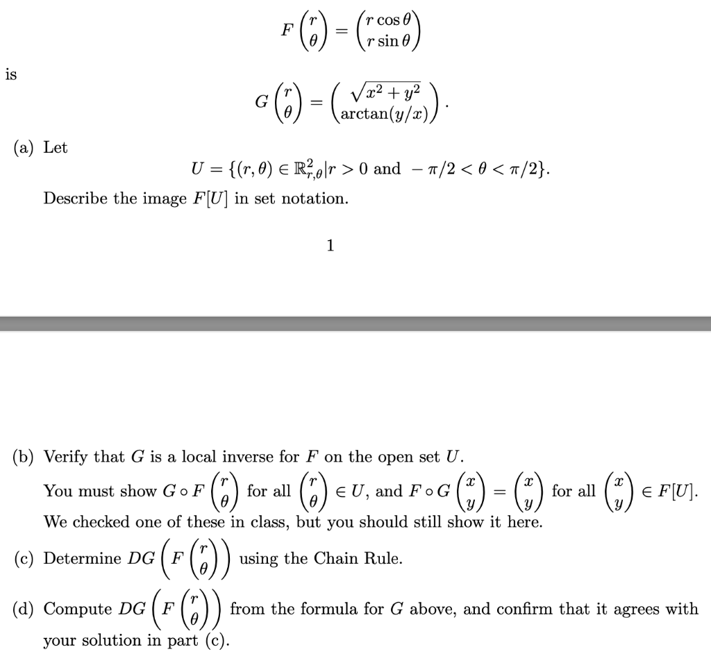 Solved = r cos 0 r sin is F (*) - ( ) c() (arctantur :) V x2 | Chegg.com Solved = r cos 0 r sin is F (*) - ( ) c() (arctantur :) V x2 | Chegg.com