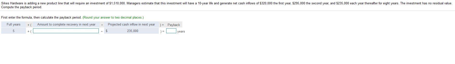 Solved Sikes Hardware is adding a new product line that will | Chegg.com