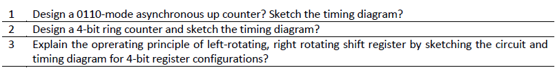 Solved 1 2 3 Design a 0110-mode asynchronous up counter? | Chegg.com
