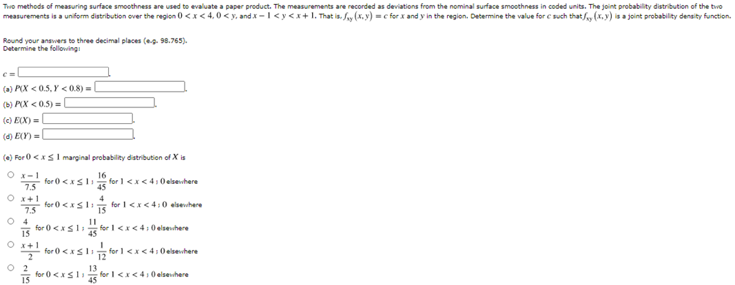 Solved Two methods of measuring surface smoothness are used | Chegg.com