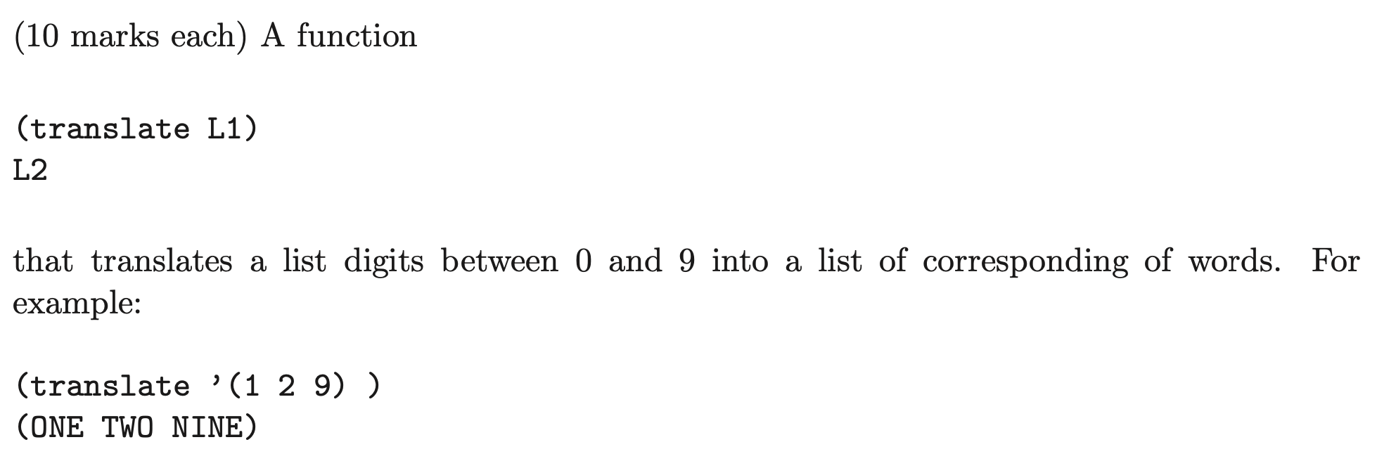 Solved WRITE THE PROGRAM IN SCHEME (10 marks each) A | Chegg.com