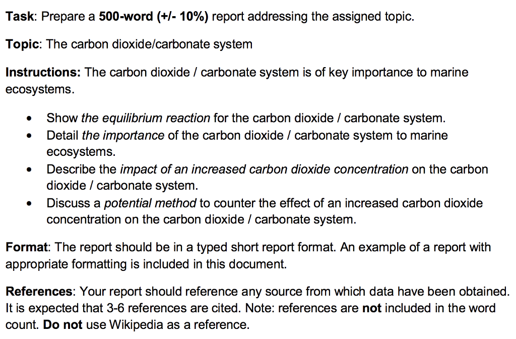 Solved Task: Prepare a 500-word (+-10%) report addressing | Chegg.com