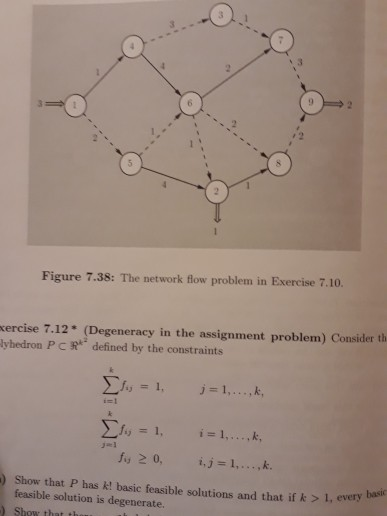 .10 Consider the uncapacitated network flow problem | Chegg.com