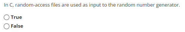 Solved In C, random-access files are used as input to the | Chegg.com