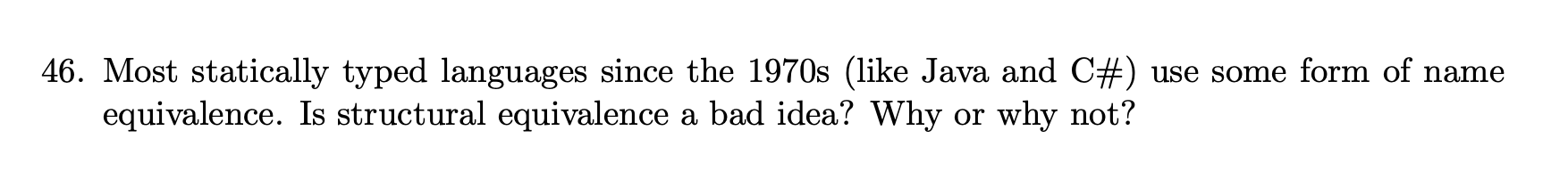 Solved 16 Most Statically Typed Languages Since The 1970 S 