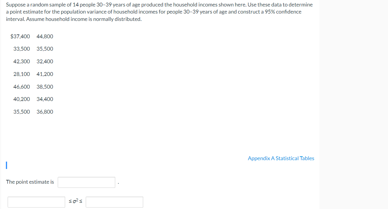 Solved Suppose a random sample of 14 people 30-39 years of | Chegg.com