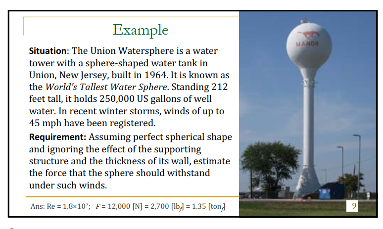 Example Situation: The Union Watersphere is a water | Chegg.com