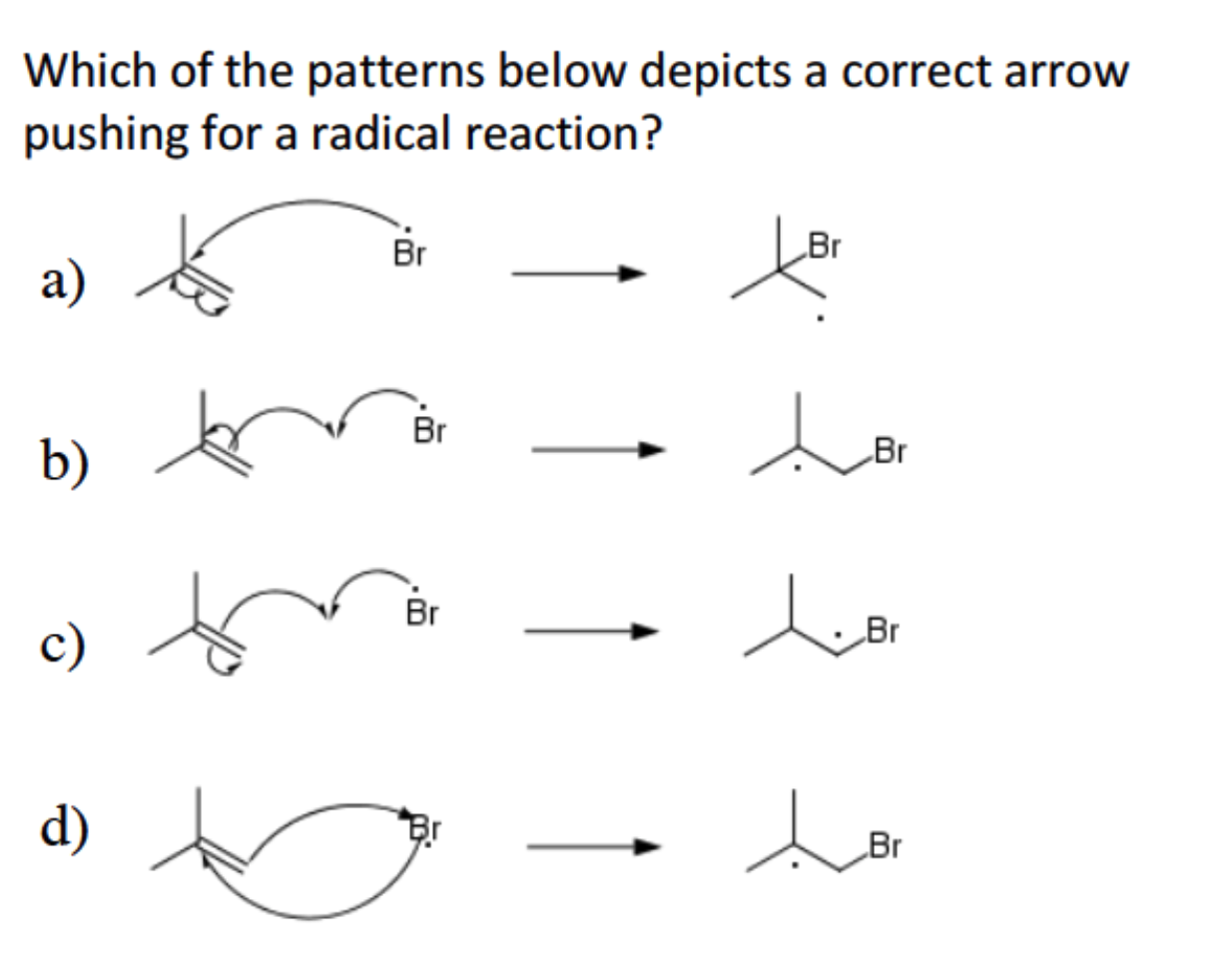 Solved Which of the patterns below depicts a correct arrow | Chegg.com