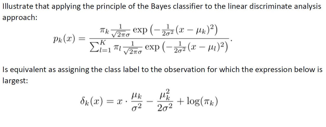 Solved 1 Illustrate that applying the principle of the Bayes | Chegg.com