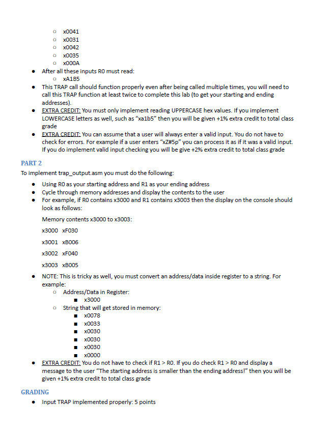 TRAPS and Multiple Files Programming Lab #4 CEG | Chegg.com