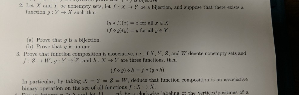 Solved 2, Let X and Y be nonempty sets, let f : X → Y be a | Chegg.com