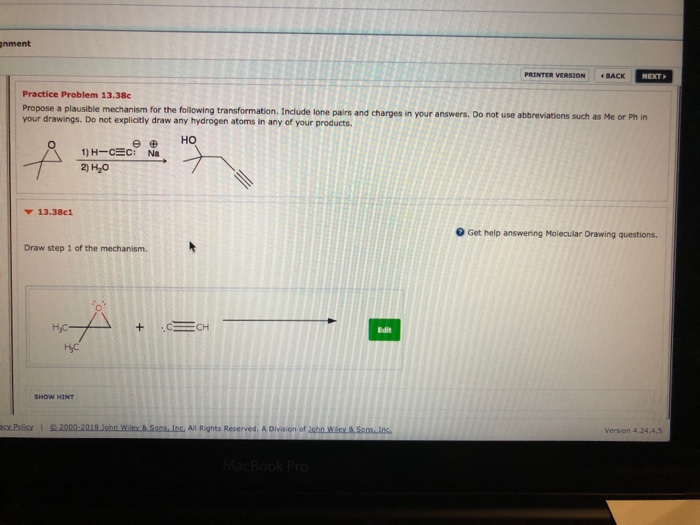 Solved nment PRINTER VERSION BACK NEXT Practice Problem | Chegg.com