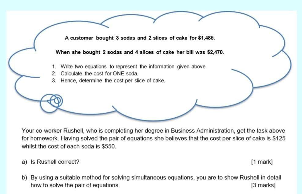 Solved Your co-worker Rushell, who is completing her degree | Chegg.com