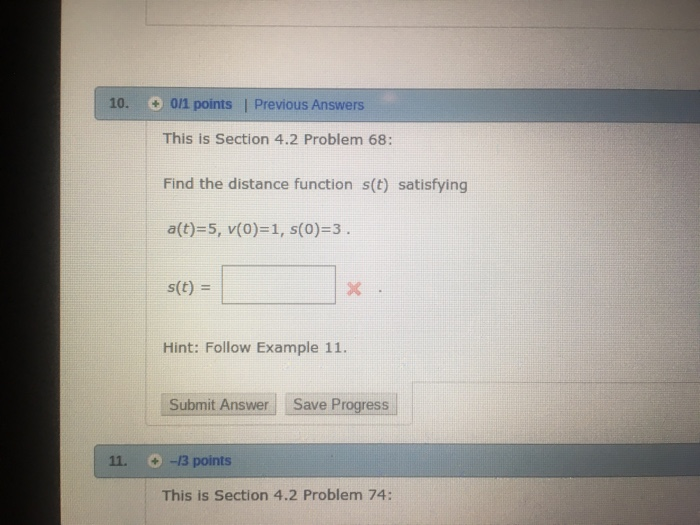 Solved 10. 01 points | Previous Answers This is Section 4.2 | Chegg.com Solved 10. 01 points | Previous Answers This is Section 4.2 | Chegg.com
