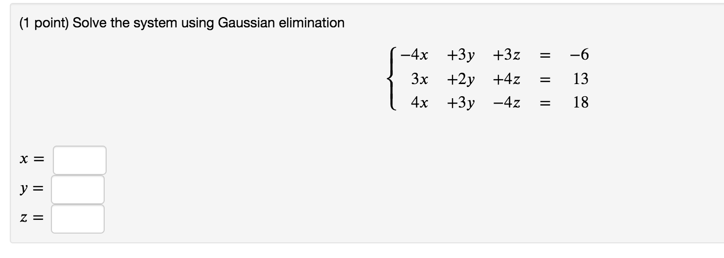 Solved (1 point) True False Problem Enter T or F depending | Chegg.com