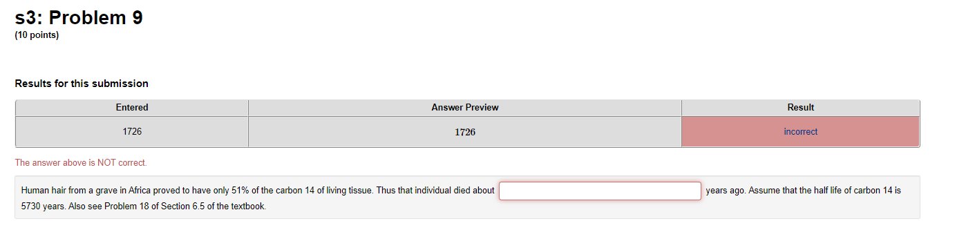 Solved s3: Problem 9 (10 points) Results for this submission | Chegg.com