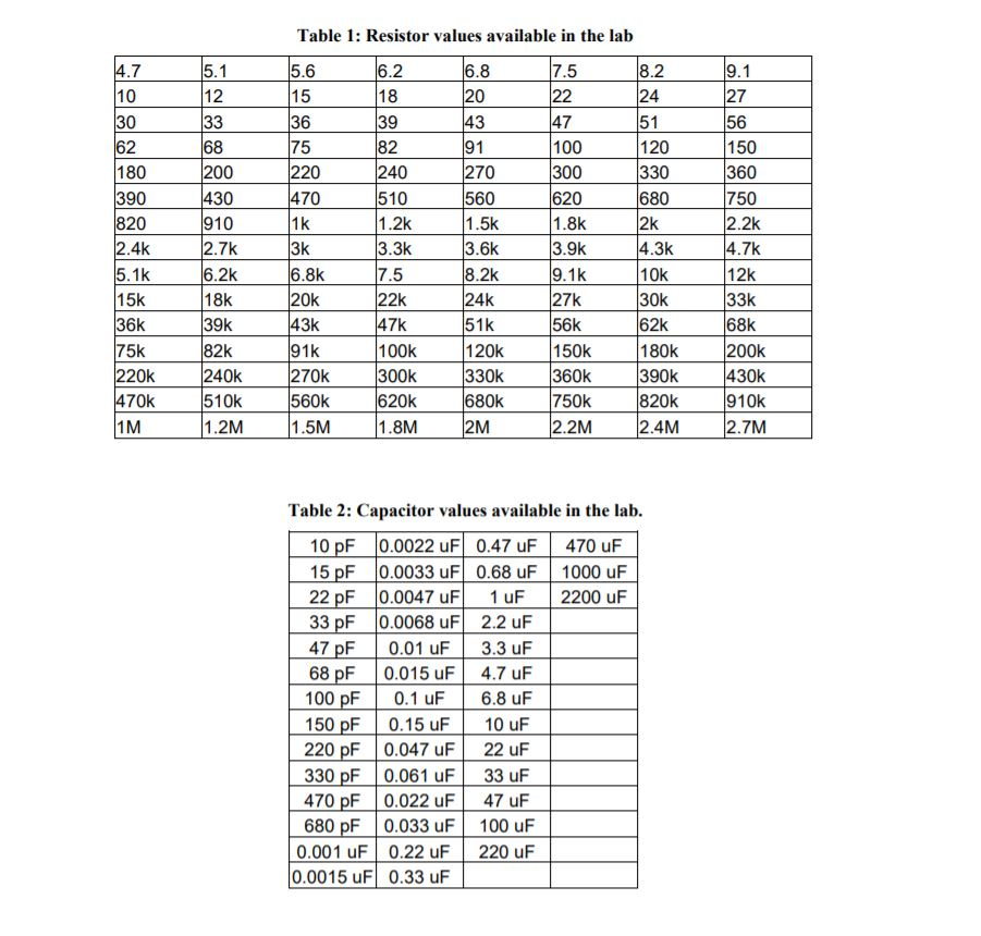 Design (no simulation/MultiSim just calculations, the | Chegg.com
