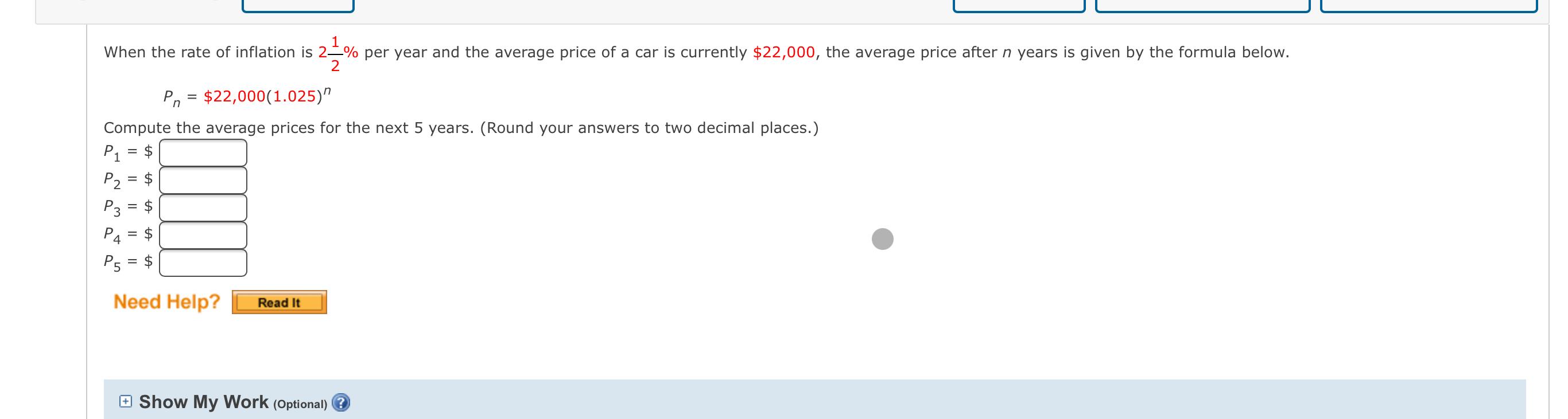 Solved When the rate of inflation is 2=% per year and the | Chegg.com