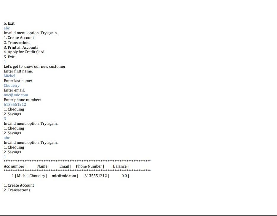 Solved CST8132 Object-Oriented Programming Lab 5: Banking | Chegg.com