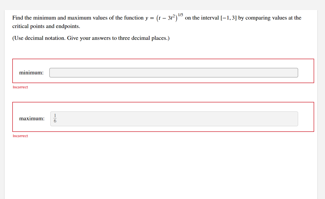 Solved Find the minimum and maximum values of the function | Chegg.com