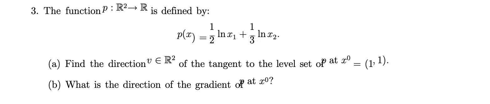 Solved 3. The function p:R2→R is defined by: | Chegg.com