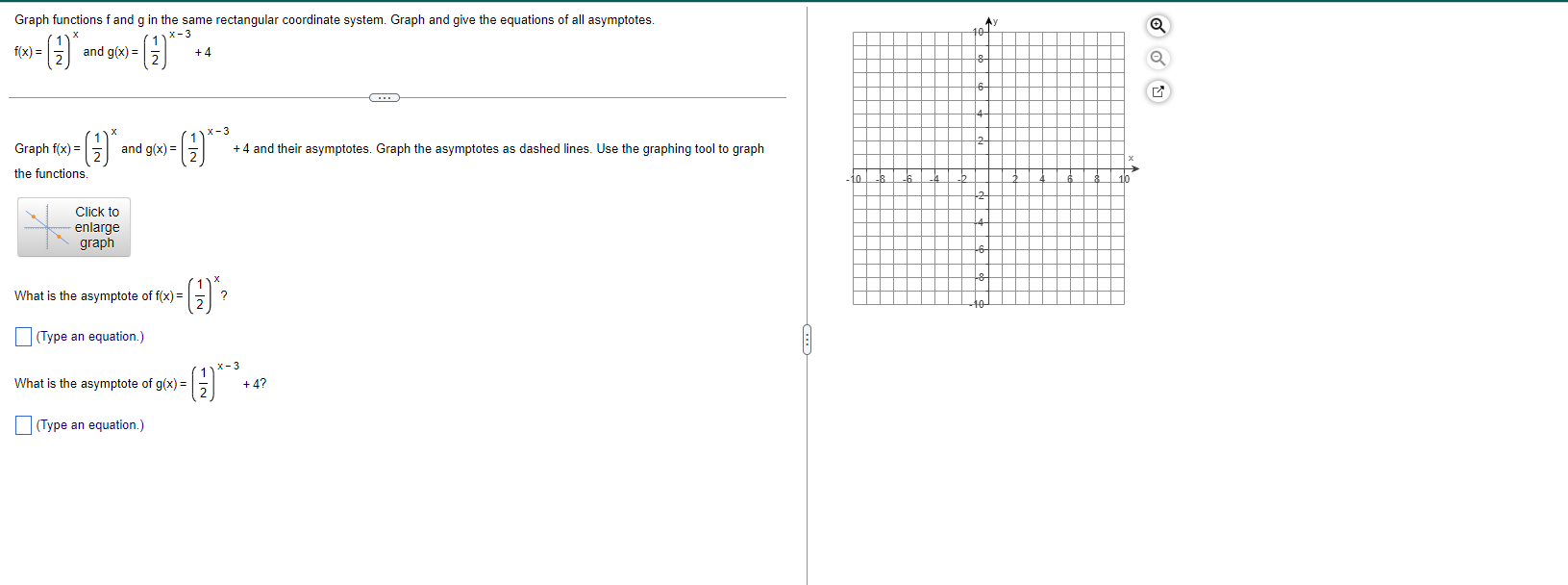 Solved Graph Functions F And G In The Same Rectangular