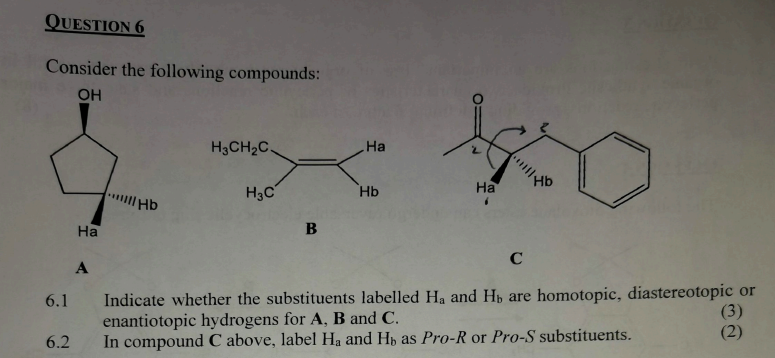 Solved Question 6Consider the following compounds:6.1 | Chegg.com