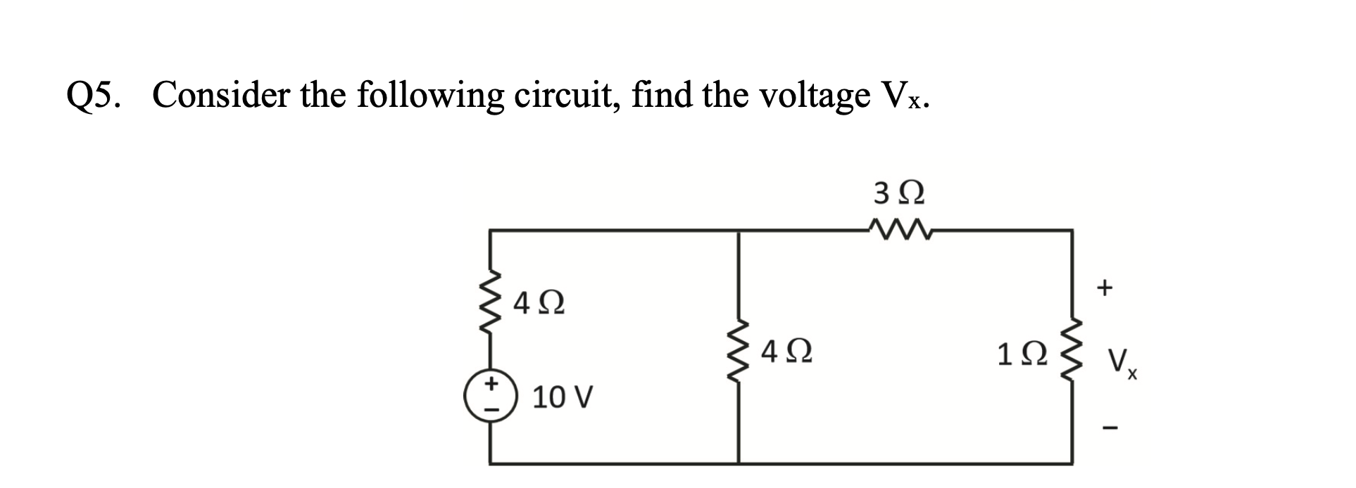 Solved Q5. Consider the following circuit, find the voltage | Chegg.com Solved Q5. Consider the following circuit, find the voltage | Chegg.com
