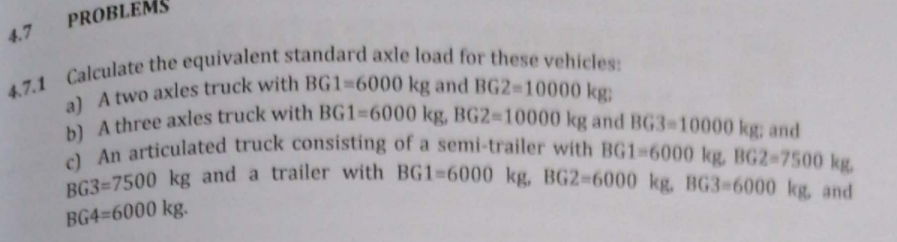 Solved PROBLEMS 4.7 47.1 Calculate the equivalent standard | Chegg.com