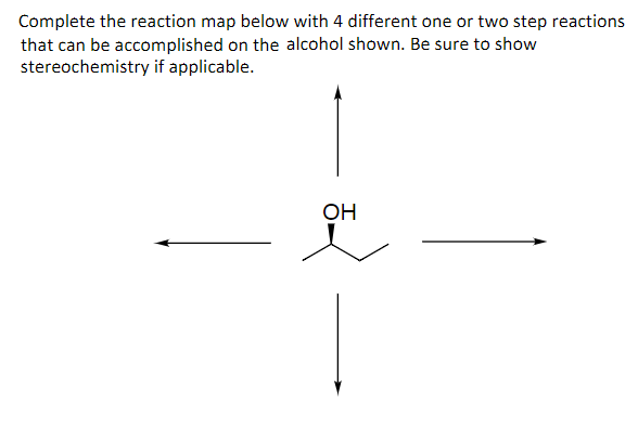 Solved Complete the reaction map below with 4 different one | Chegg.com