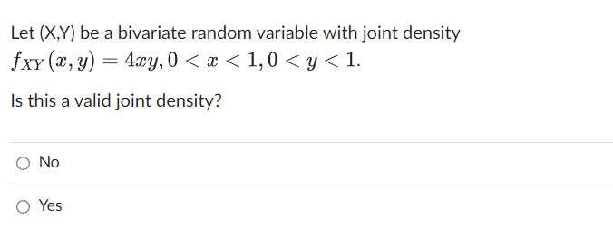 Solved Let (X,Y) be a bivariate random variable with joint | Chegg.com