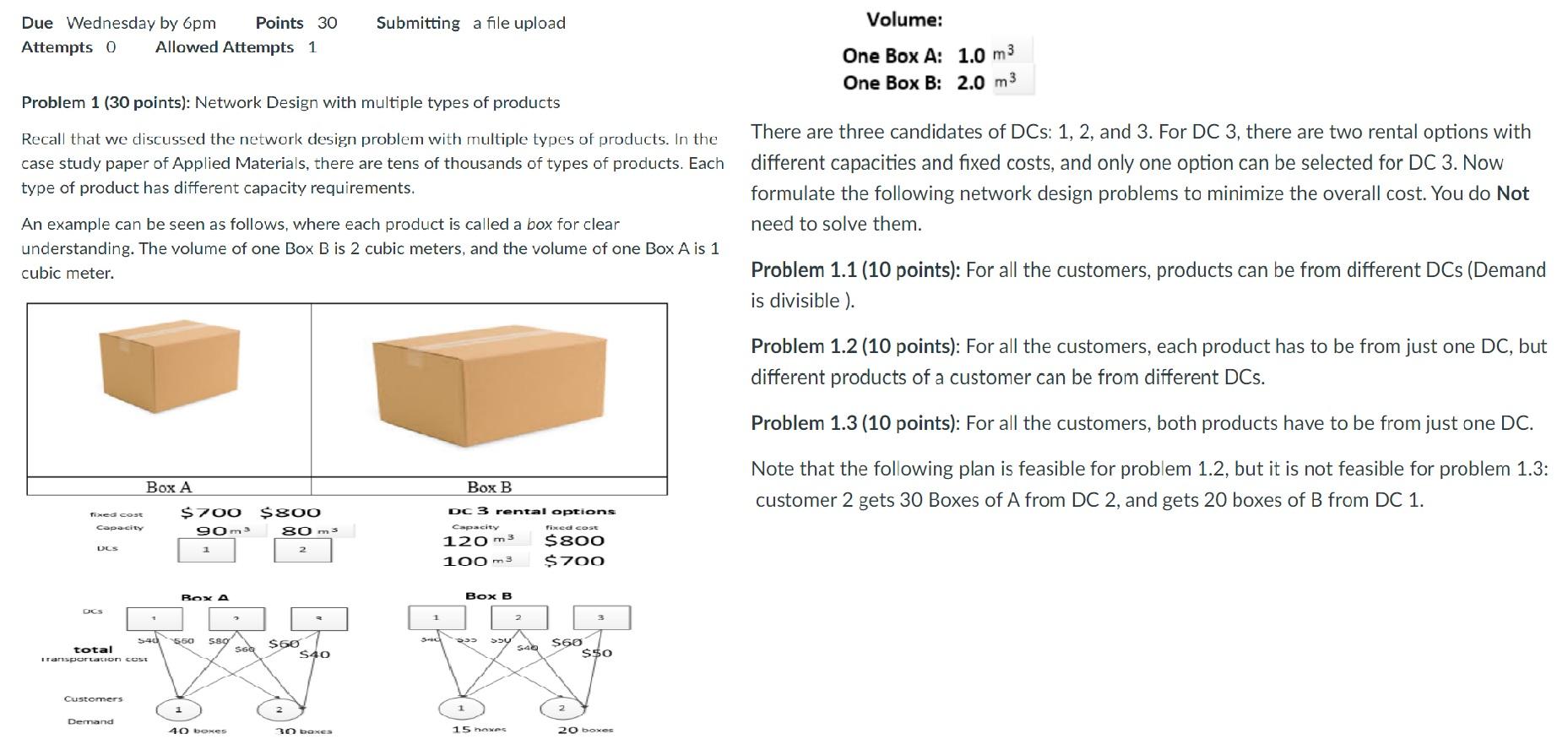 Solved Due Wednesday by 6pm Points 30 Submitting a file | Chegg.com