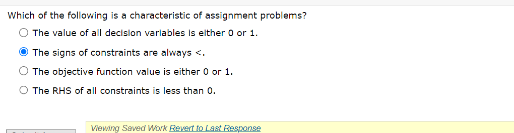 Solved Which of the following is a characteristic of | Chegg.com