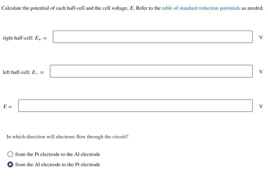 Solved Write the line notation for the following cell. V Pt | Chegg.com