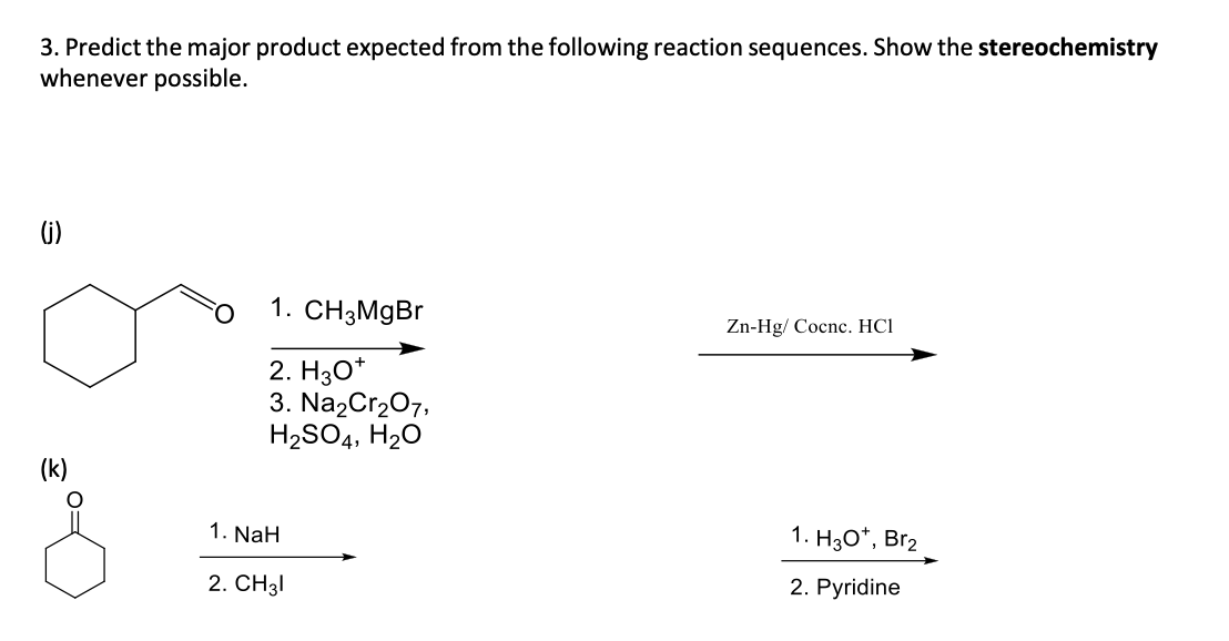 Solved Predict the major product expected from the following | Chegg.com