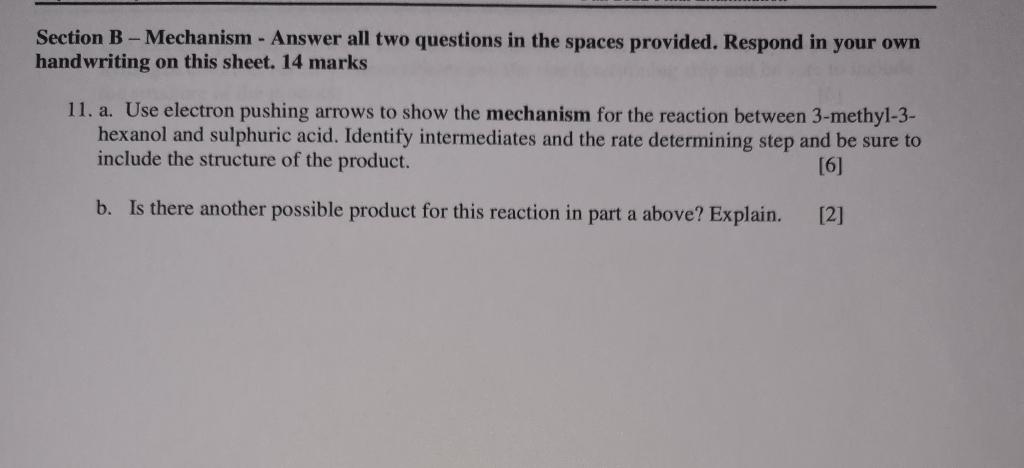 Solved 12. Use electron pushing arrows to show the mechanism | Chegg.com