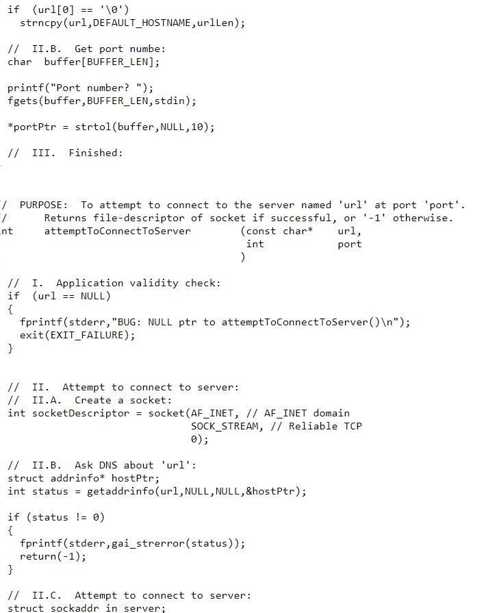 Solved // Compile with: // $ gcc extCountClient.c -o | Chegg.com