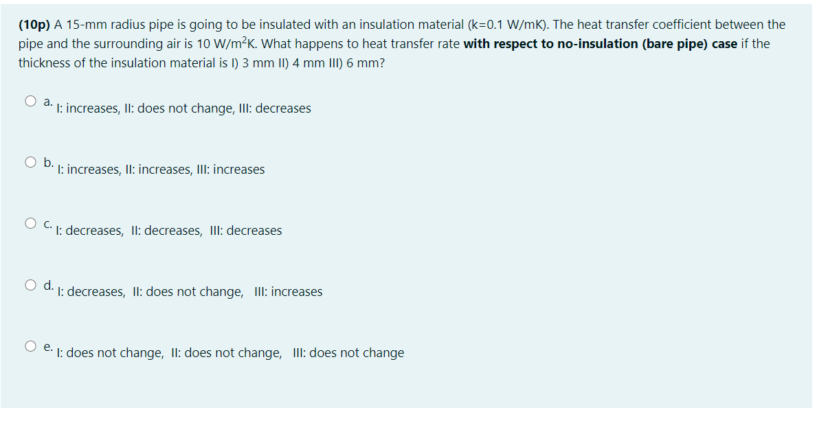 Solved (10p) A 15-mm radius pipe is going to be insulated | Chegg.com